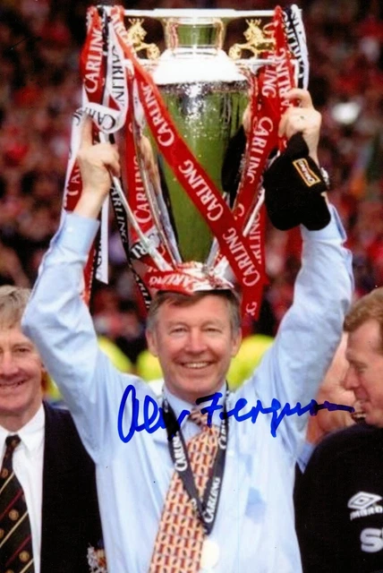 SIR ALEX FERGUSON Signed 6x4 Photo Manchester United Manager Autograph ...