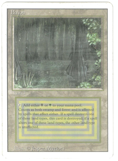 1 X BAYOU - Edition Revised - Rare - Magic the Gathering - VO EUR 226 ...