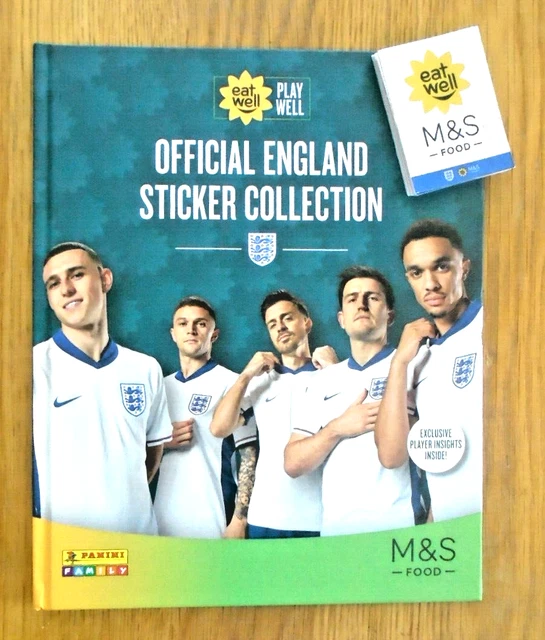 PANINI ALBUM OFFICIAL england sticker collection 2024 complete ...