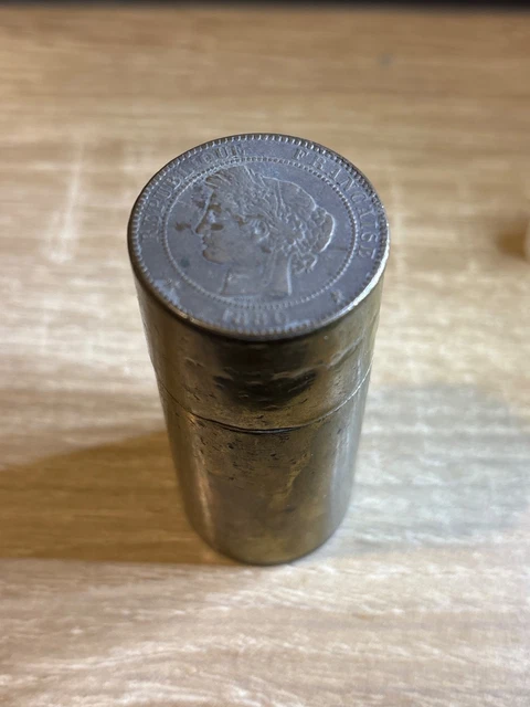 TUBE PROBABLEMENT PORTE louis d’or avec incrustation de pièces de 10 ...