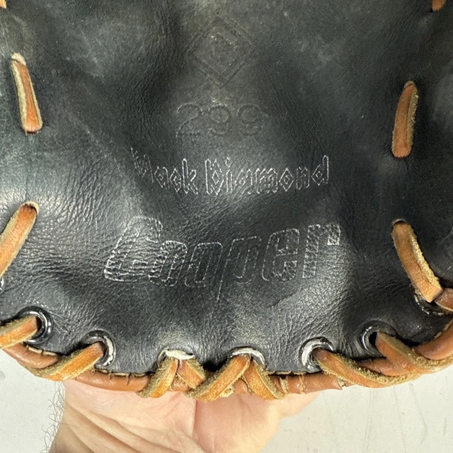 VINTAGE COOPER 299 Black Ambidextrous Baseball Glove Mitt RHT LHT Rare ...