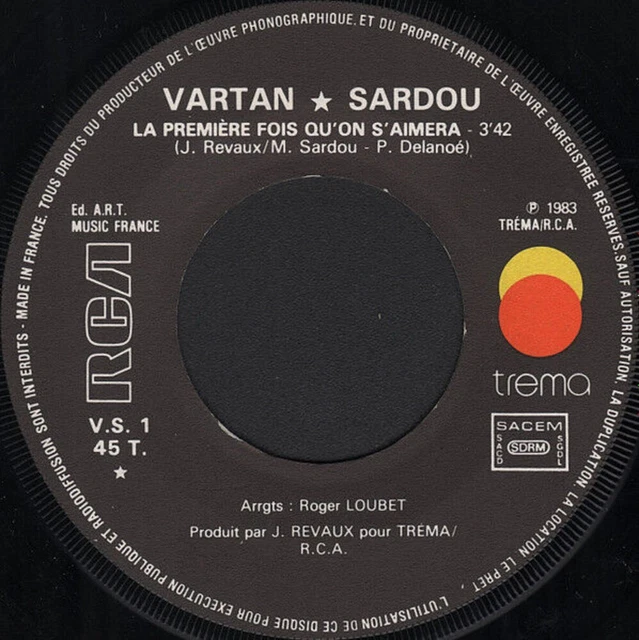 LA PREMIERE FOIS Qu'on S'aimera | RCA Trema RCA Trema EUR 2,50 ...