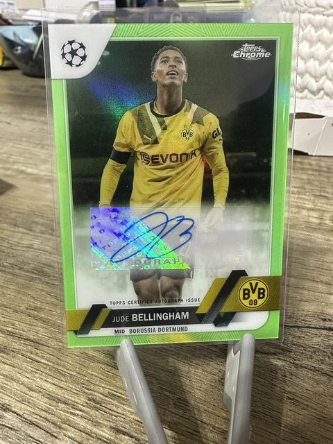 2022/23 TOPPS UCC Chrome Jude Bellingham 72/99 Autograph Dortmund ...