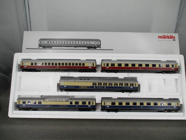 MÄRKLIN SPUR H0 43857 Personenwagen Set Schnellzugwagen "Rheinpfeil" in OVP3 EUR 299,90 ...