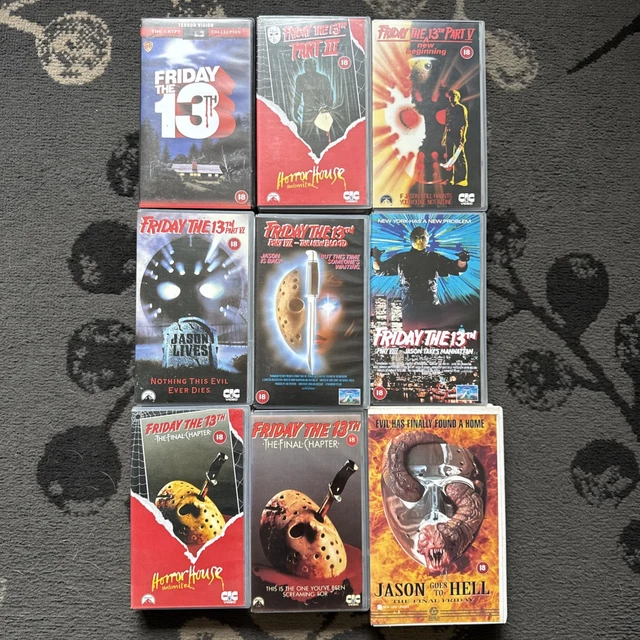 FRIDAY THE 13TH VHS Collection Vintage Horror Films x 9 £1.13 - PicClick UK