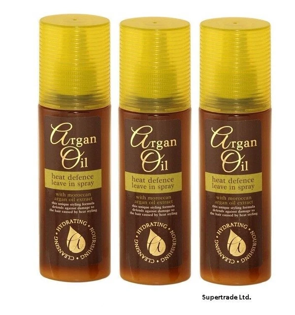 ARGAN OIL HEAT Defence Leave in Spray with Moroccan Argan Oil 150Ml £9. ...