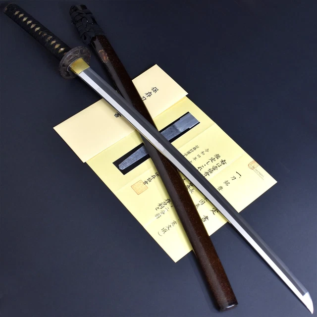 AUTHENTIC NIHONTO JAPANESE LONG SWORD KATANA UDA 宇多 w/NBTHK KICHO PAPER ...