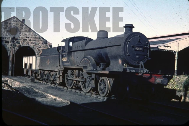 35MM SLIDE BR British Railways Steam Loco 40603 Class 2P Fraserburgh ...