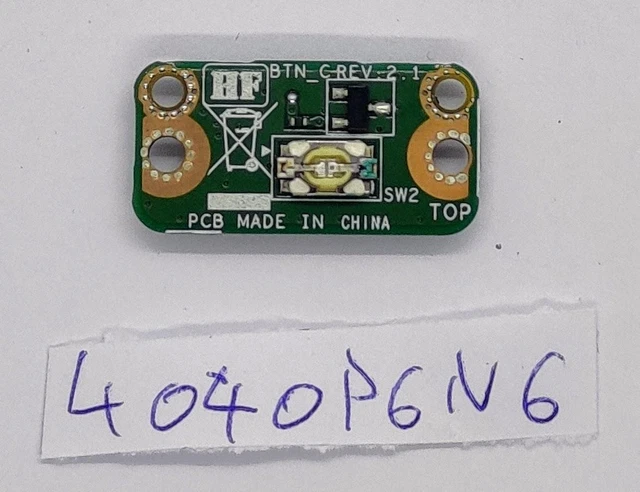 GENUINE DELL LATITUDE 12 Rugged Extreme 7204 7214 Power Button Board ...