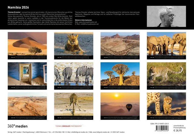 THOMAS DRESSLER | Namibia Premiumkalender 2026 | Kalender | Deutsch ...