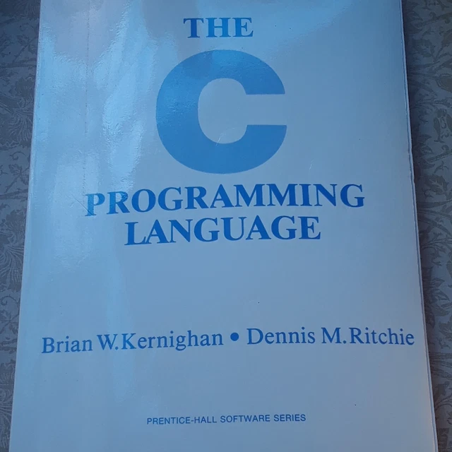 VINTAGE 1978 THE C Programming Language book software series computer ...