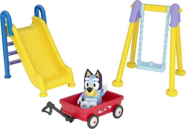 BLUEY PARK PLAY Set: Bluey Articulated 2.5 Inch Action Figure and Three ...