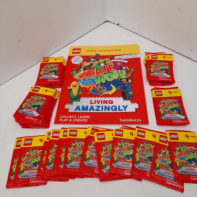 LEGO COLLECTORS CARDS X 50 packs plus Official Collectors Book FREE ...