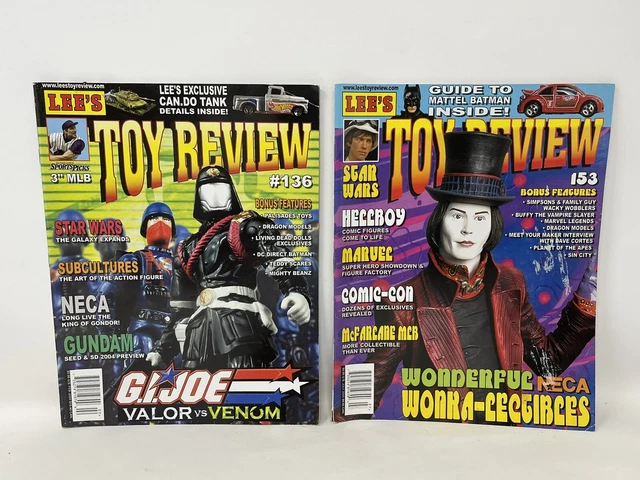 LOT OF 8 Lee's Toy Review Magazines 2002-2006 GI Joe Star Wars The ...