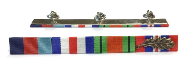 WW2 FRANCE & Germany Star Medal Ribbon Bar With Mentioned In Dispatches ...