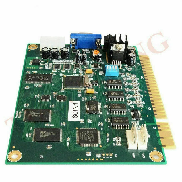 JEUX D'ARCADE 60IN1 PCB Board CGA VGA Sortie pour JAMMA Arcade Cabinet ...