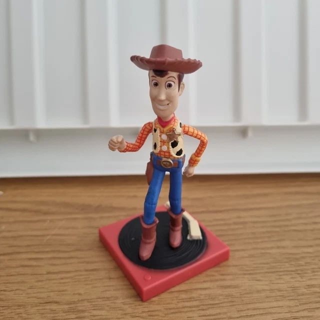 DISNEY PIXAR TOY Story Sheriff Woody on Record Player Figure 4" Tall ...