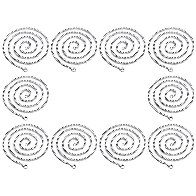 10 PCS REPLACEMENT Necklace Chain Jewelry Chains for Making DIY Anklets ...