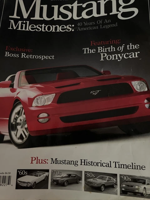 COMMEMORATIVE COLLECTORS EDITION Mustang Milestones Historical Timeline ...