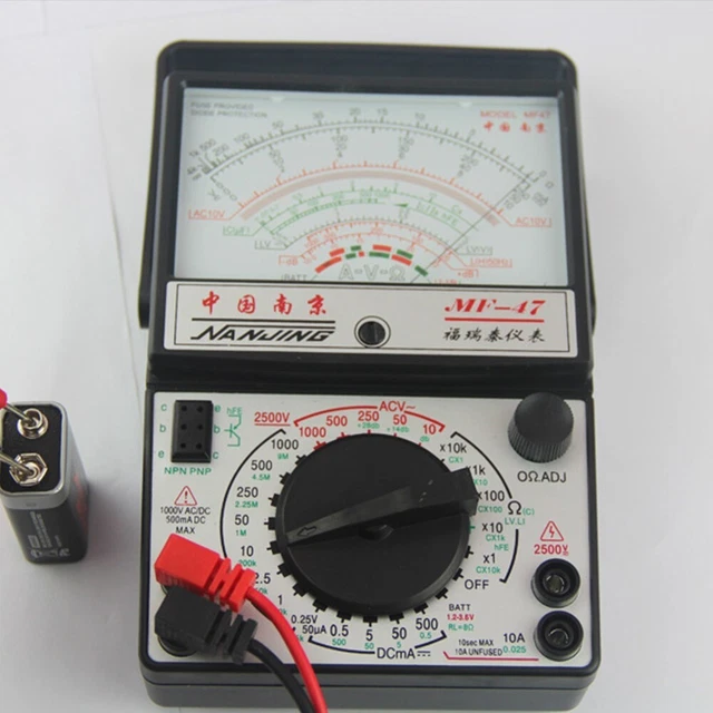 MULTIMETRO ANALOGICO FACILE da usare voltmetro amperometro ohmmetro con ...