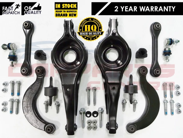 FORD FOCUS 2.5 St Rear Upper Lower Curved Pan Control Arms Links Bushes ...