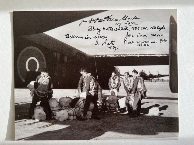 “OPS ON” PHOTO Signed 7 WW2 RAF Bomber Command Veterans £11.12 ...