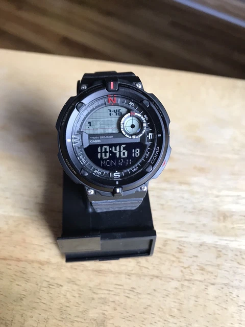 CASIO - SGW600H-1B Doppio Sensore - Termometro/Bussola & Orologio Tempo ...