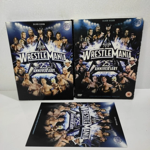 WWE WRESTLEMANIA 25 - 3 Disc DVD Box Set - XXV - 25th Anniversary £6.99 ...