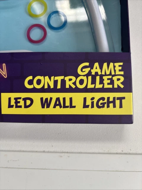 LET CONNECT GAME Controller LED/neon Wall Light Kids £8.84 - PicClick UK