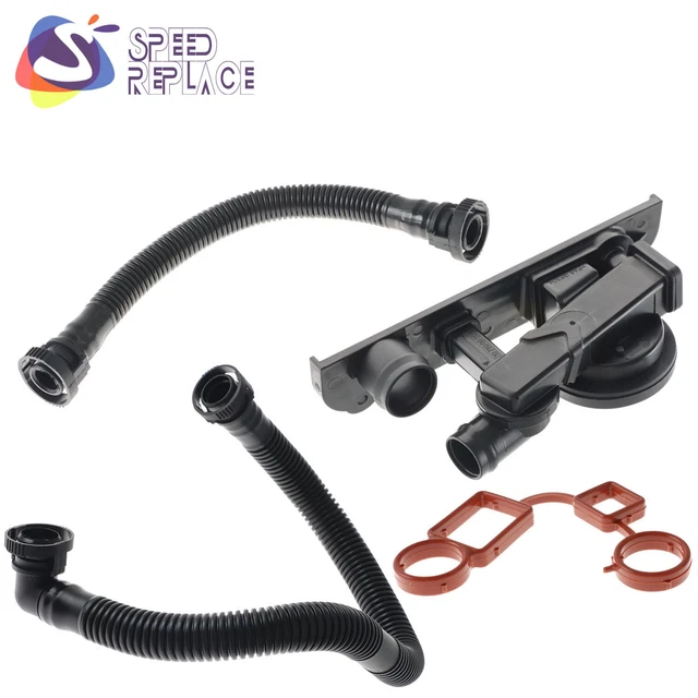 CRANKCASE VENT VALVE and Breather Hose Kit for 04-13 VW Jetta Passat ...