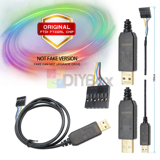 ORIGINAL FTDI FT232RL USB to TTL RS232 6PIN Serial Adapter Cable for ...