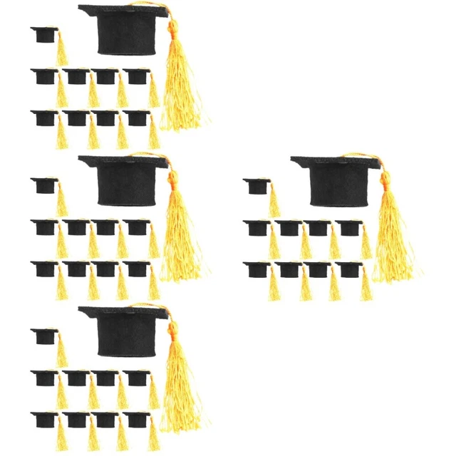 GRADUATION SEASON 40 Pcs Graduation Cap Topper Bottle Headband Bulk ...