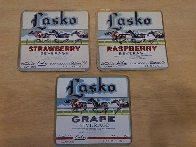 VINTAGE LASKO SODA Labels Strawberry ,Raspberry and Grape . £7.00 ...