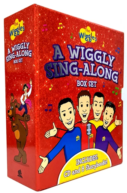 THE WIGGLES: A Wiggly Sing-Along Box Set ~ A CD & 8 Board Books Fun ...