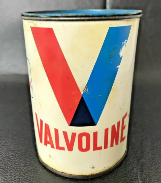 VINTAGE VALVOLINE NO.564 ~ Multi-Purpose Grease Tin Can ~ Full 1lb ...