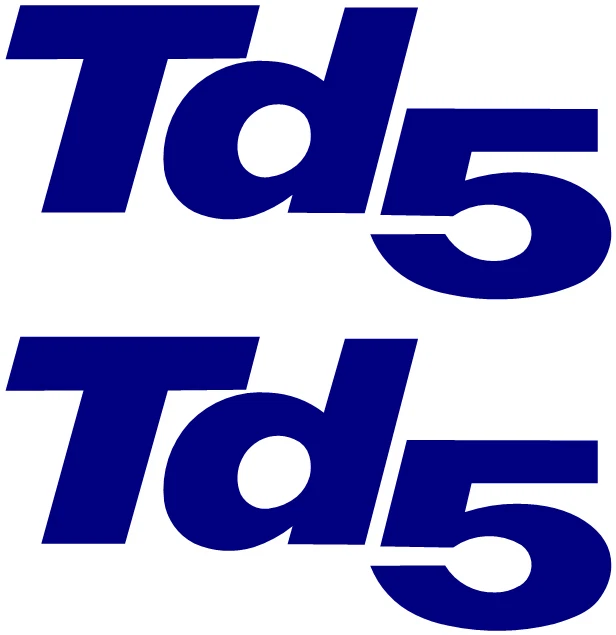 LAND ROVER DEFENDER "TD5" Front Wing Stickers x2 - 90/100 Discovery £ ...