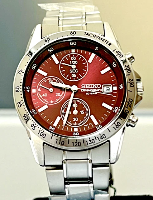 MEN'S JDM SEIKO Limited Edition Chronograph Tachymeter Bezel 100M Watch ...