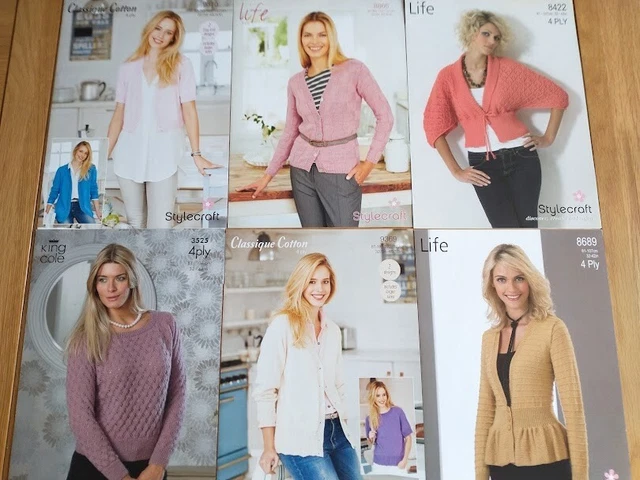 4PLY KNITTING PATTERNS, Stylecraft, King Cole, Woolcraft, Sirdar, etc £ ...
