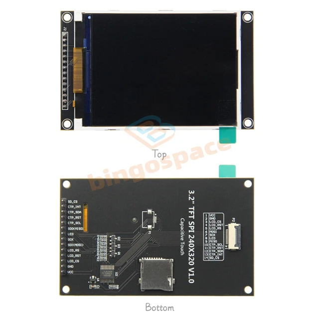 3.2 INCH SPI Serial TFT LCD Display Module IPS Touch Screen 240X320 ...