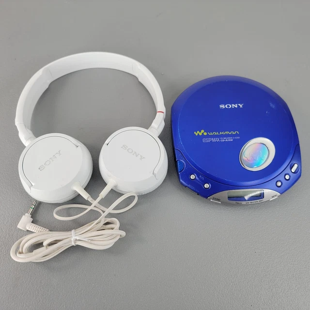 SONY ESPMAX CD Walkman D-E350 Discman Portable CD Player Blue W Sony ...