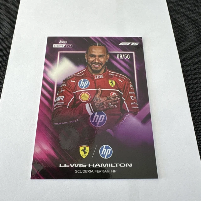 LEWIS HAMILTON FERRARI HP F1 Lights Out 2025 #/50 Pink £71.63 - PicClick UK