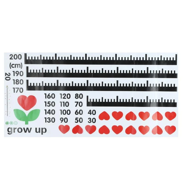 2 SHEETS KIDS Growth Chart Height Tree Branch Decor Wall Sticker £8.78 ...