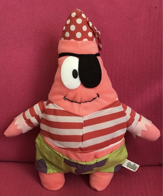 PIRATE PATRICK STAR SpongeBob SquarePants Soft Plush Toy 13” Play By ...