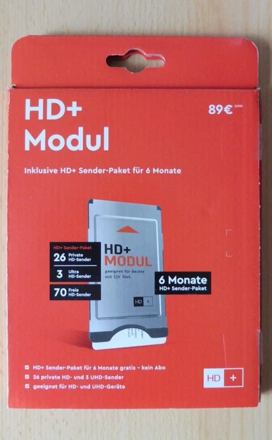 HD+ MODUL CL+ für Fernsehgeräte - beiliegend HD+ Smartcard ...