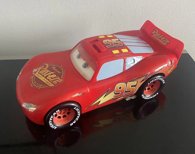 DISNEY PIXAR CARS Lightning McQueen Rust-eze 95 Talking car Toy £8.00 ...