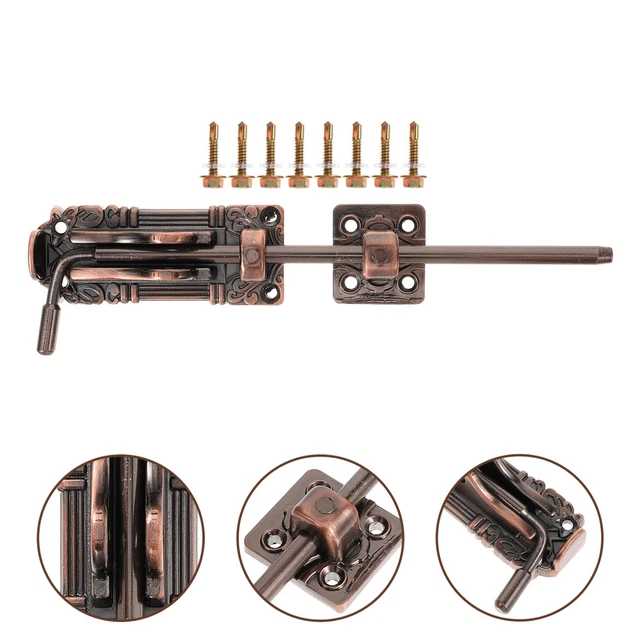 GATE LATCH DOOR Security Bar Slide Bolt Latch Door Bolt Lock Slide ...
