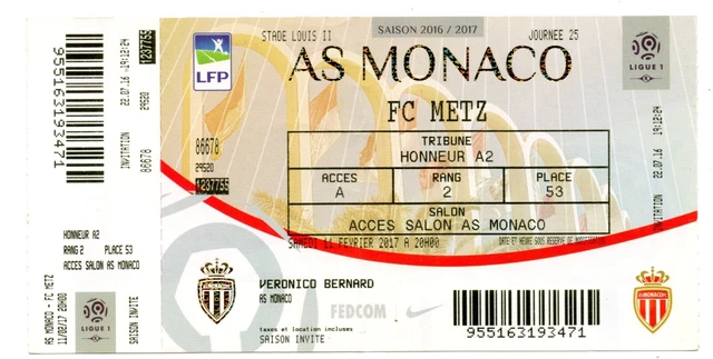 KYLIAN MBAPPE TRIPLETTA professionale debutto biglietto rookie AS ...