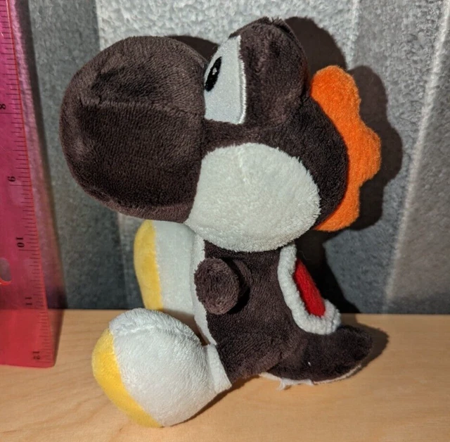 SUPER MARIO YOSHIS Island DS 2007 Sanei BLACK YOSHI PLUSH EXTREMELY ...