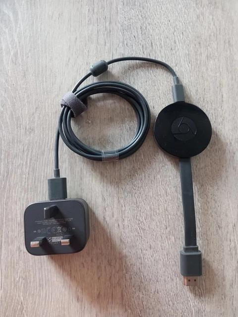 GOOGLE CHROMECAST 2ND Gen NC2-6A5 Media Streamer - BlackComplete with ...