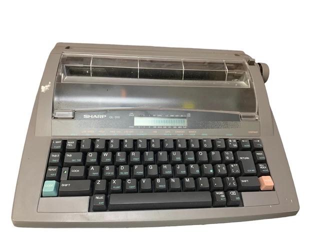 SHARP QL-310 - Rare Vintage Electronic Portable Typewriter Untested £23 ...